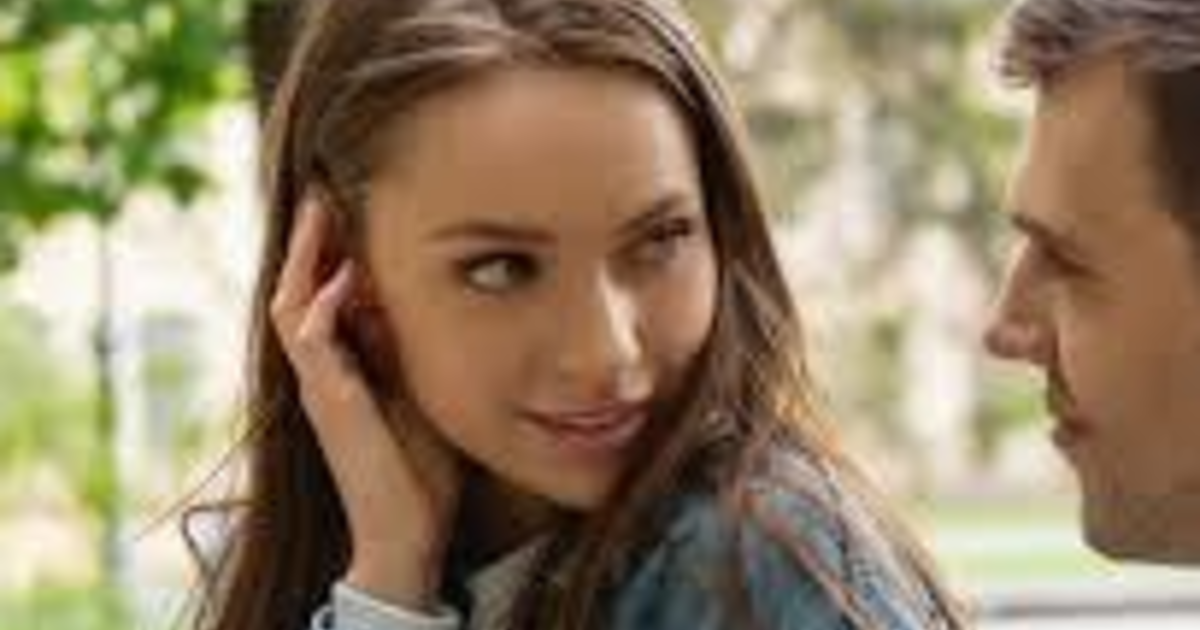 Oblivious flirting? Or not - may be. Awkward moment for sure ...