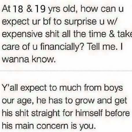 Do you feel like girls expect too much from guys nowadays? - GirlsAskGuys