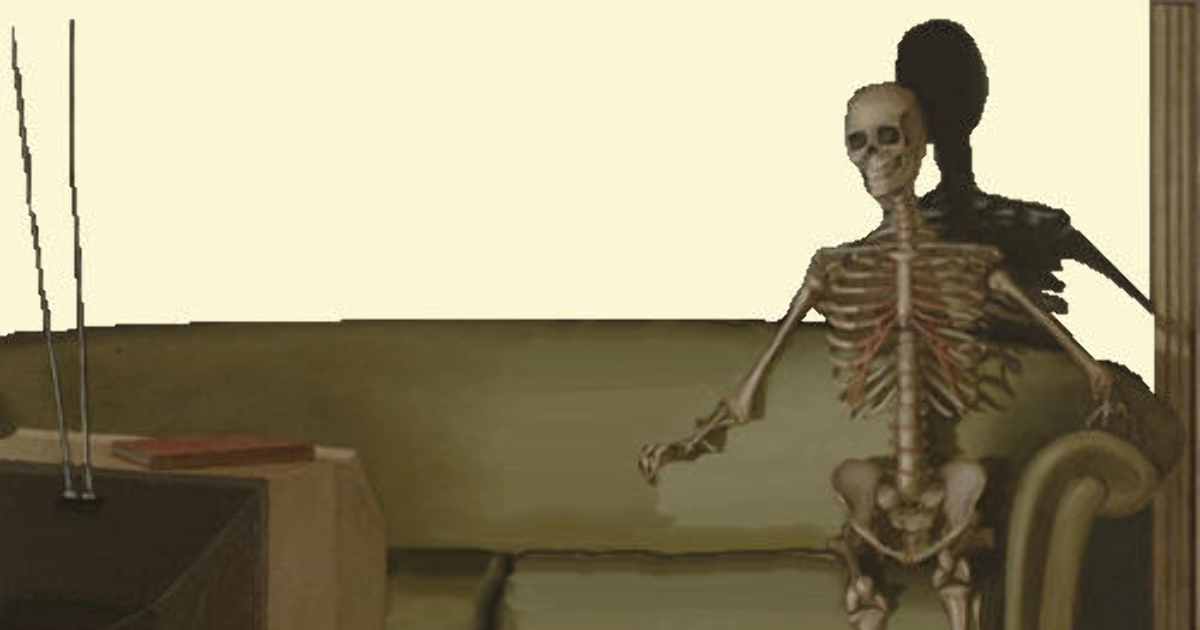 You come home one day and find a skeleton watching your TV, what do you ...