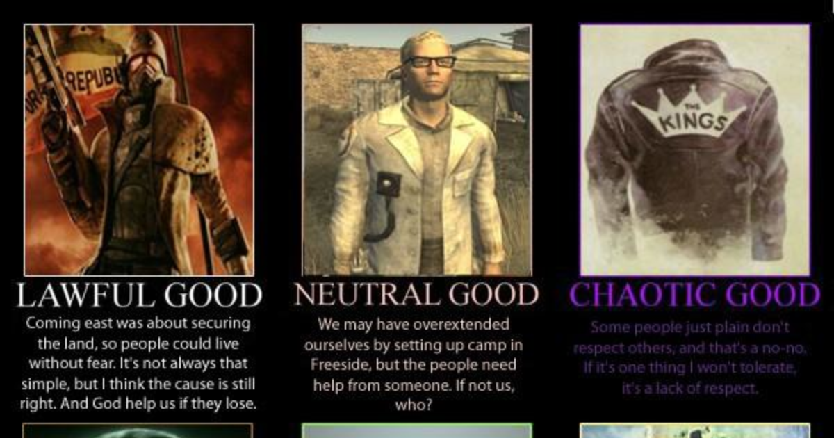 Fallout Fans, Which Faction in the game if you had to pick would be the ...
