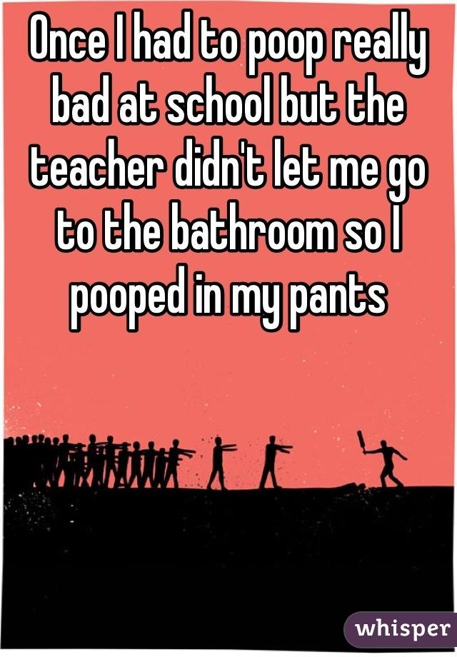 Do you remember that kid at school that peed/ pooped themselves in ...