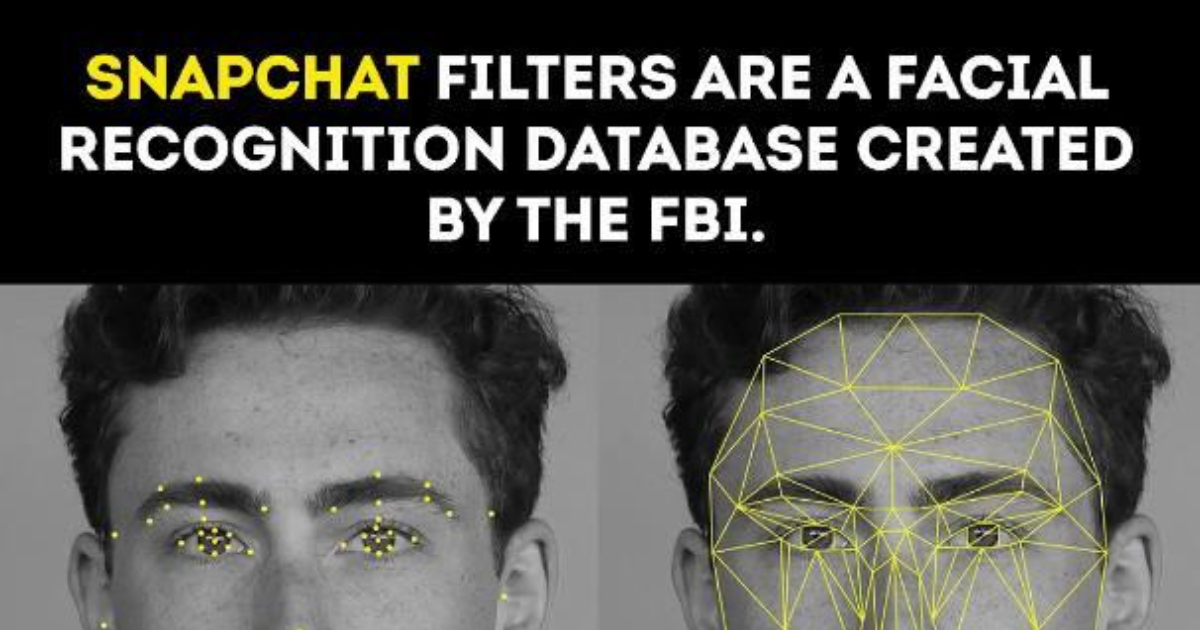 Did you know that Snapchat filters are a facial recognition database ...