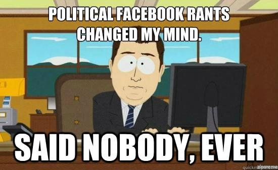 Is arguing politics on GAG (or any other place on the Internet) a true ...