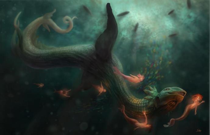 Which of these Mermaid and Sea Serpent themed fantasy art pieces do you ...