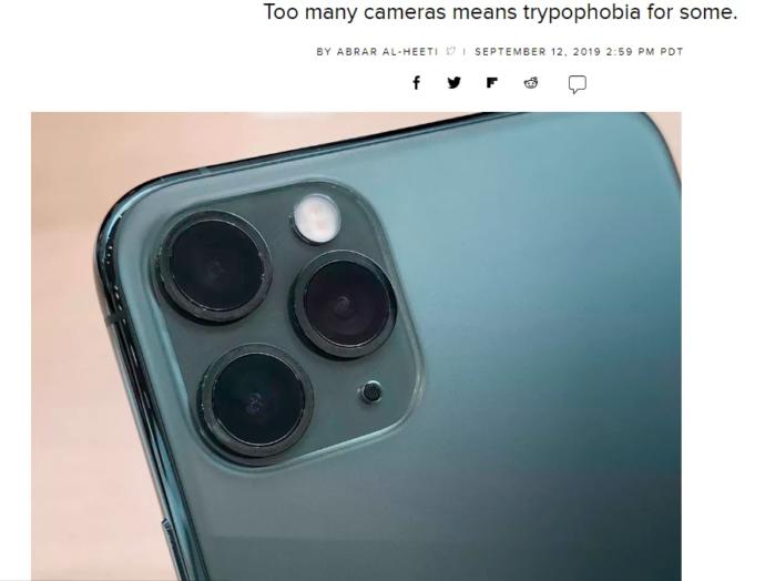 Do you think Apple's Iphone 11 series are triggering trypophobia ...