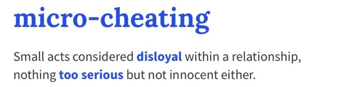 What things/actions do you consider “micro-cheating”? - GirlsAskGuys