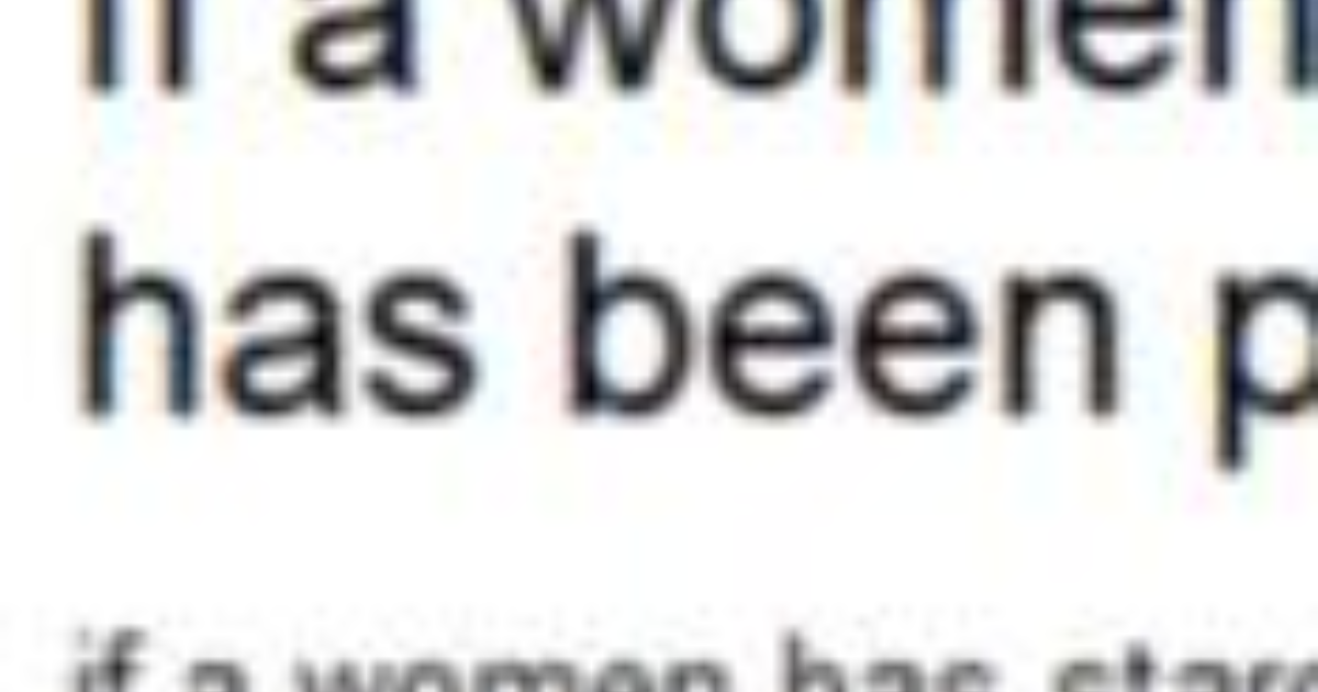 If a woman has starch masks on her body does that mean she has been ...