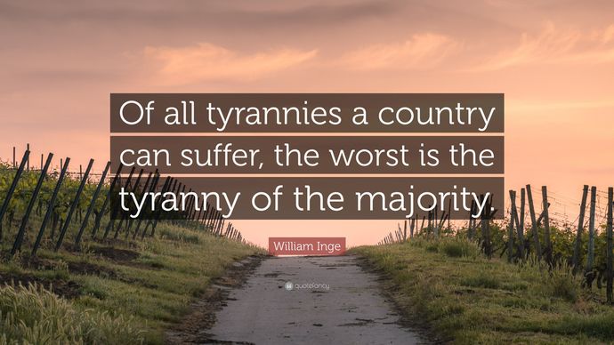 To prevent tyranny by the majority should passing a law require 2/3rd ...