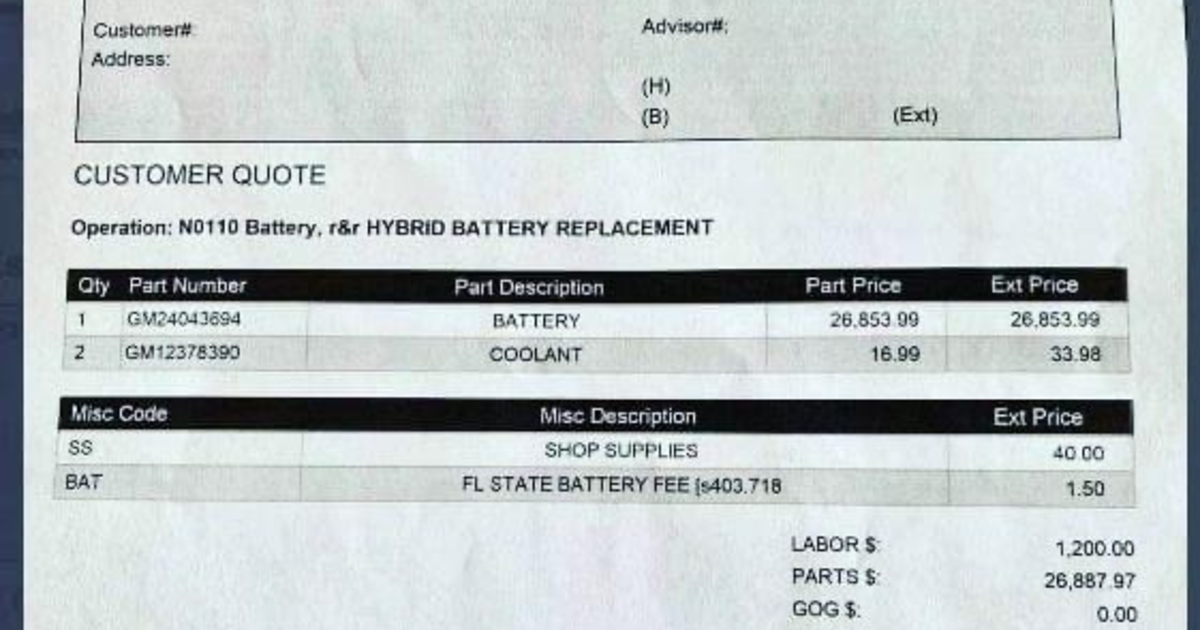 $29,000 to replace batteries in Chevy Volt. Would you buy electric car ...