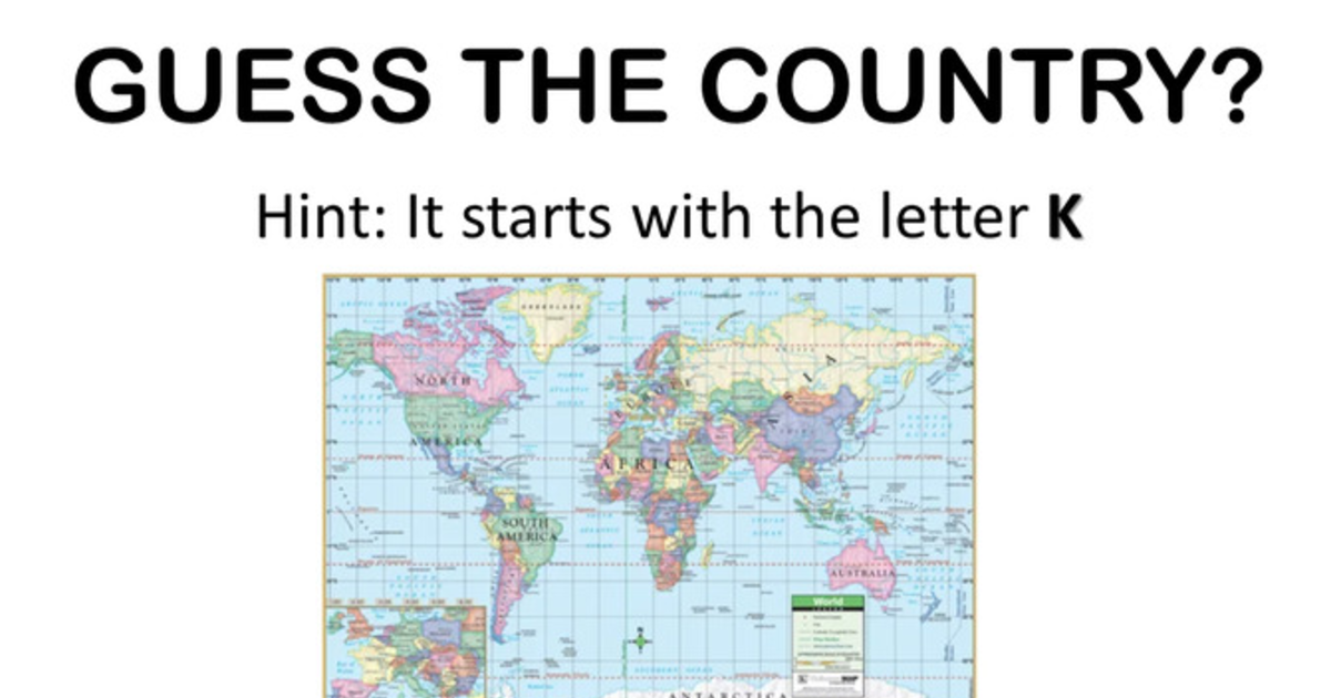 Guess the Country - starts with "K"? - GirlsAskGuys