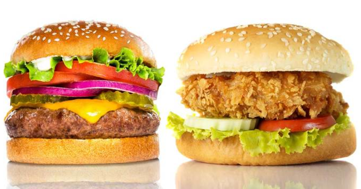 Chicken sandwich vs. hamburger which do you prefer? - GirlsAskGuys
