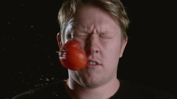 If a random person threw a tomato and hit your partner on the head with ...