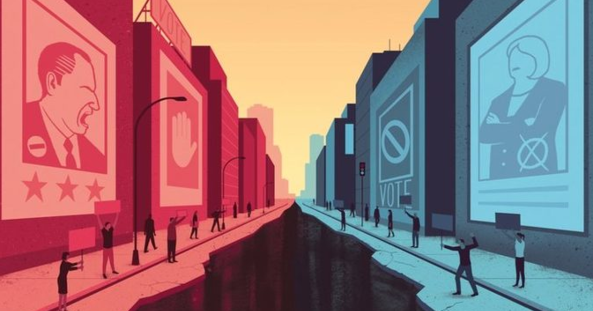 Do you personally feel you are stuck between two extremes politically ...