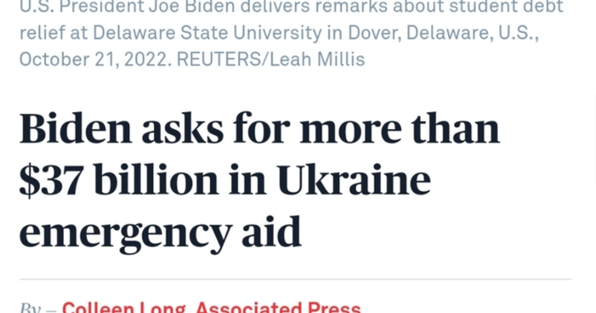 The 46th U. S. President Biden, has asked congress for another 37 ...