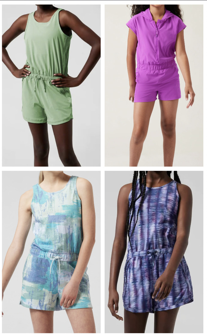Which of these rompers would look best for aquaerobic after class ...