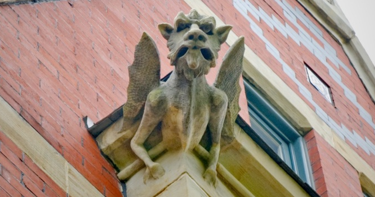 If Gargoyles were real and one decided to perch on top of your home ...