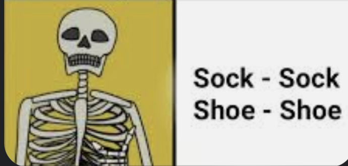 How Do You Do It? Sock Sock Shoe Shoe Or Sock Shoe Sock Shoe ...