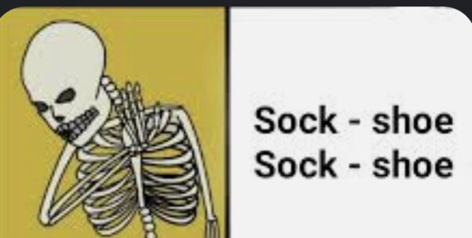 How Do You Do It? Sock Sock Shoe Shoe Or Sock Shoe Sock Shoe ...