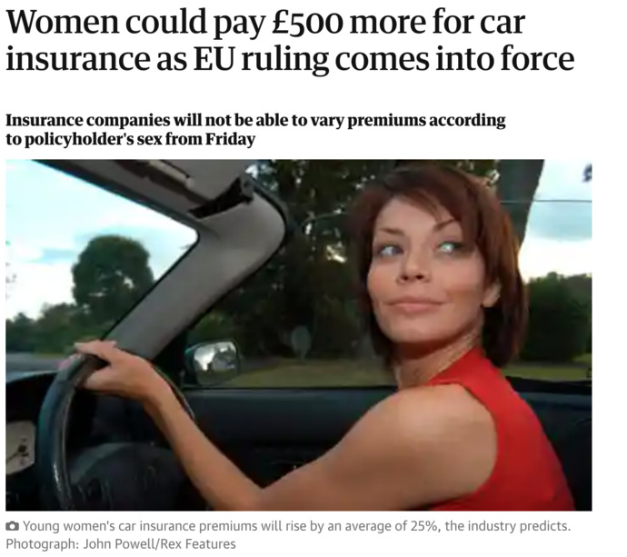 Do you think its fair to charge women cheaper for car insurance ...