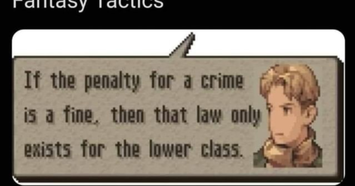 “If the penalty for a crime is a fine, then that law only exists for ...