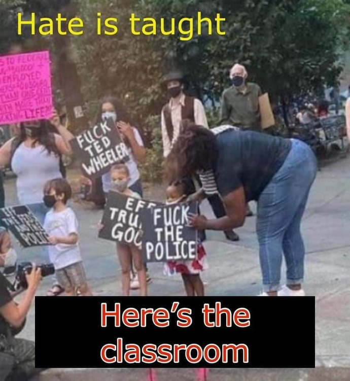 Is hate learned over time, or is it taught, like you were learning it ...