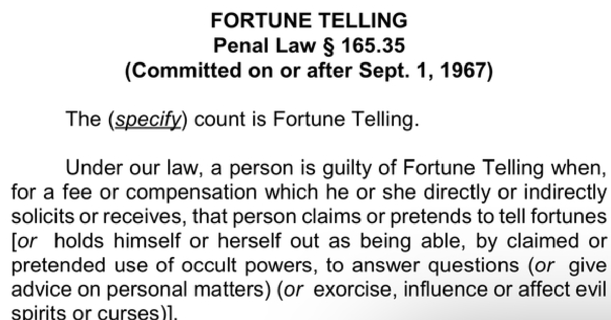 Did you know Fortune Telling is illegal in NY? - GirlsAskGuys