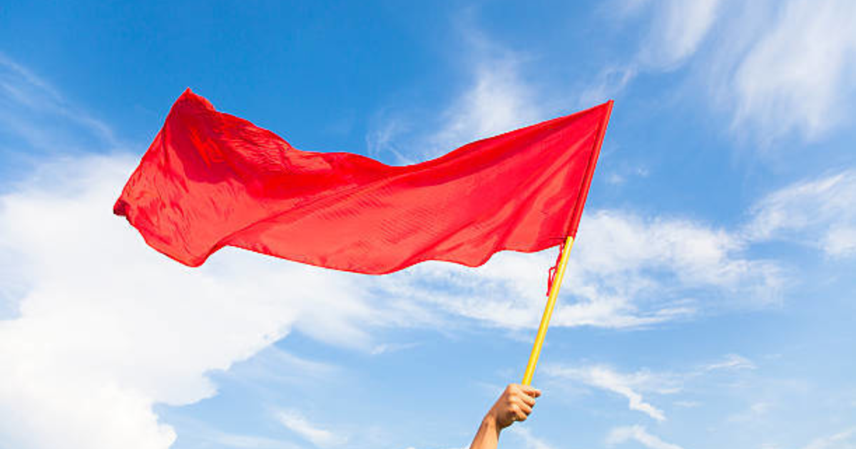 Nobody is perfect so then does that mean you can ignore just one red ...