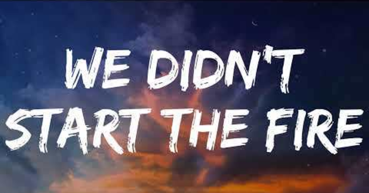 Have you heard Fall Out Boy's cover/re-imagination of We Didn't Start ...