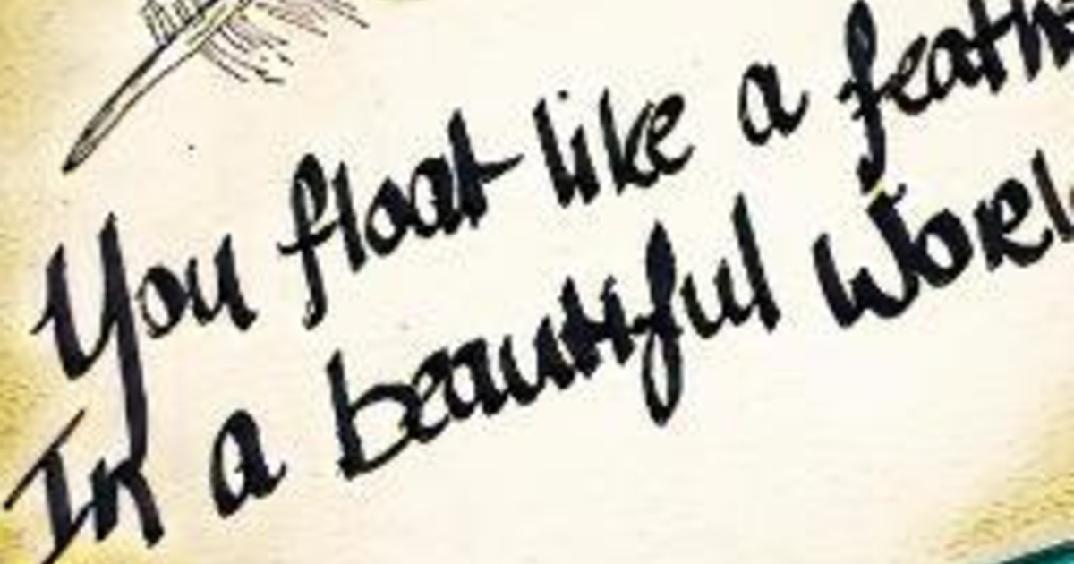 How would you feel if someone told you that 'you float like a feather ...