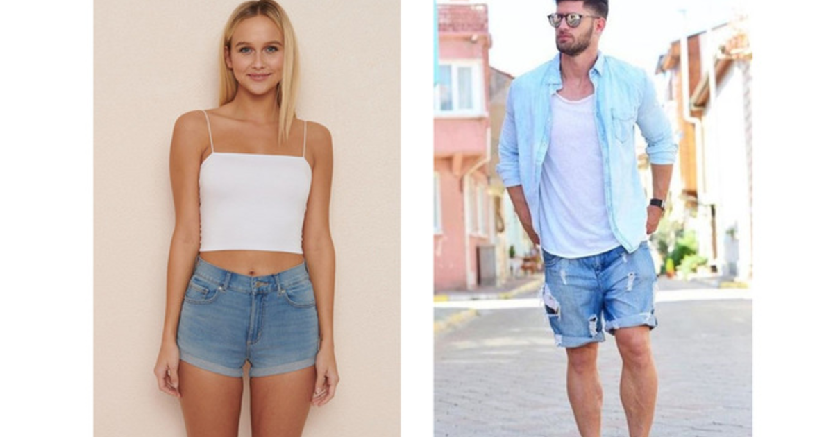 Why do GIRLS show MORE SKIN than guys when wearing SIMILAR CLOTHES ...