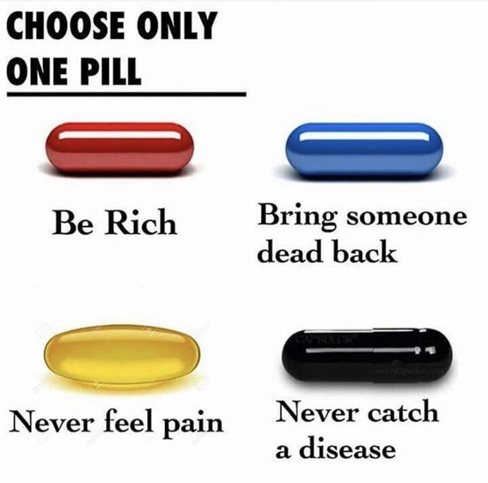 Choose only one pill? - GirlsAskGuys