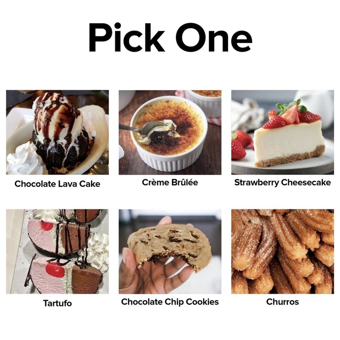 Pick one dessert? - GirlsAskGuys