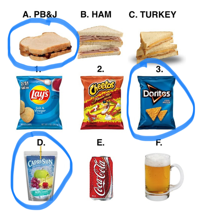 Pick one from each row, LET’S GO? - GirlsAskGuys