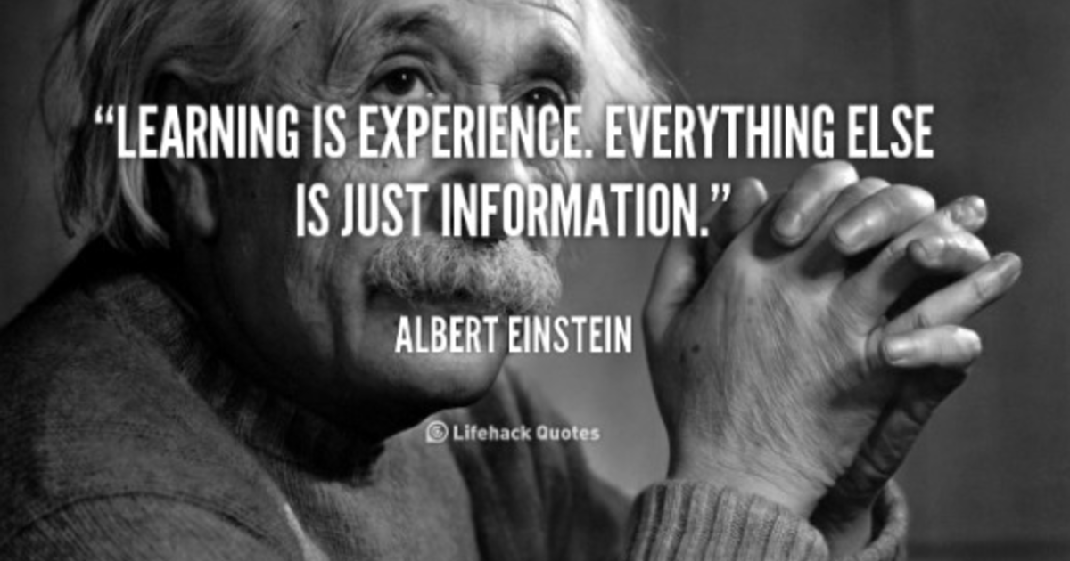 We either succeed or learn; the only true failure is a failure to act ...