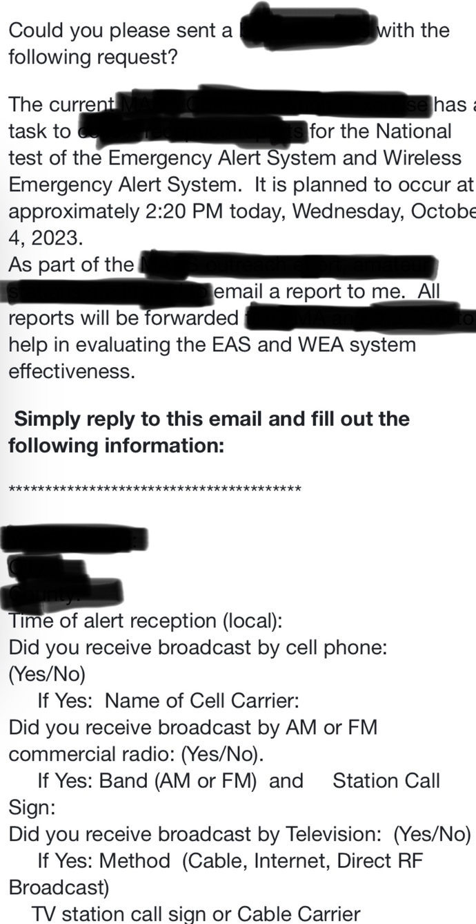 What will you do when the National Wireless Emergency Alert System test ...