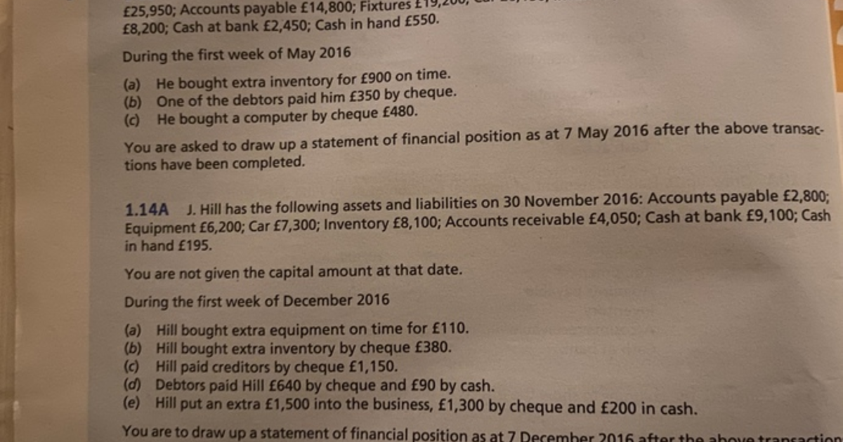 I’ve been stuck on this simple account question for way too long can ...