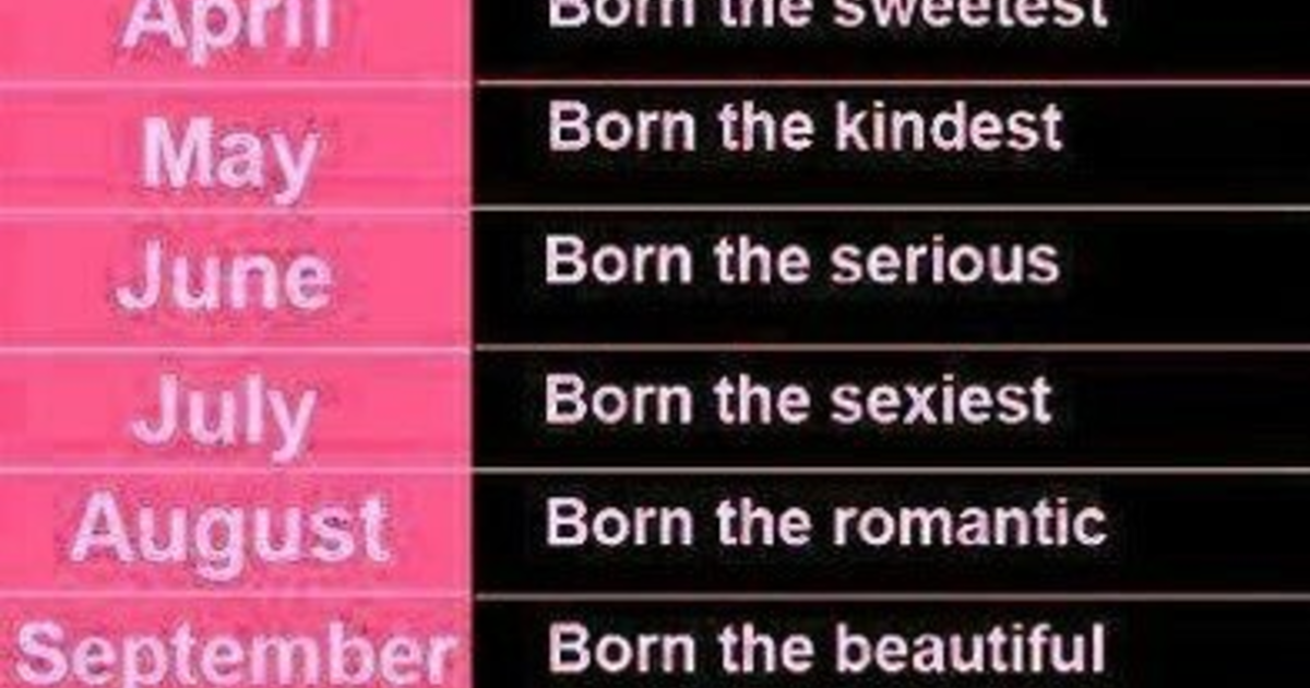 What’s your birth month? - GirlsAskGuys