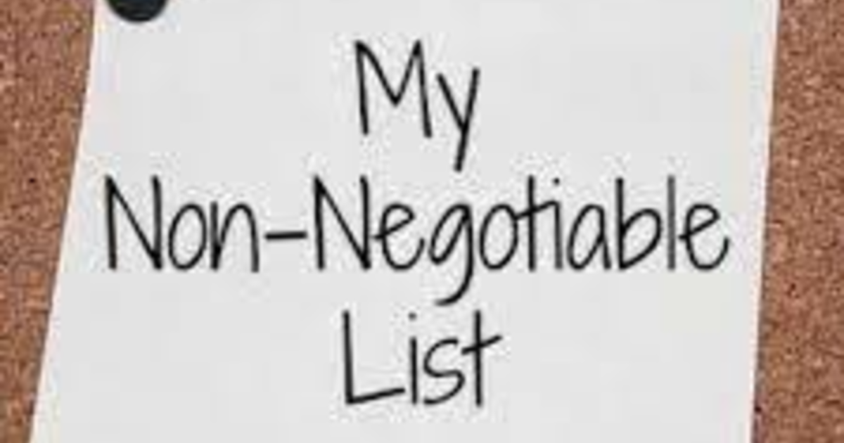 What are your top “non-negotiables” in a serious relationship ...