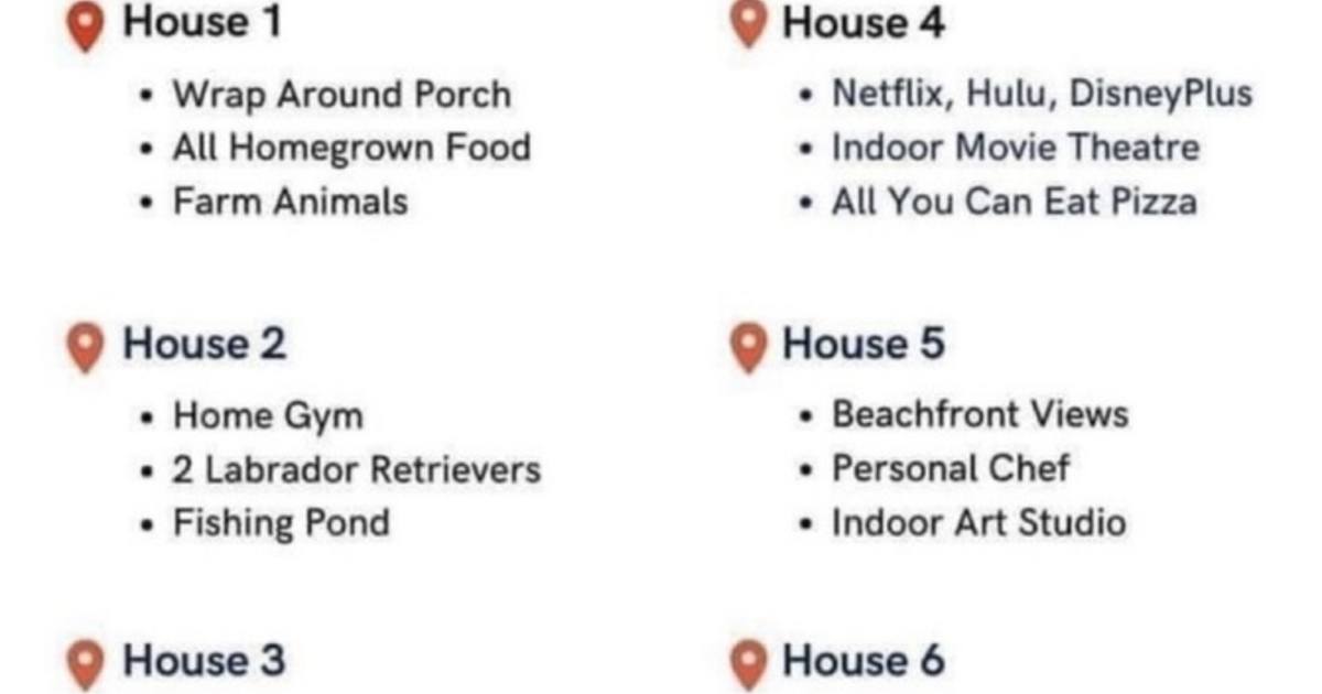 Choose only ONE house? - GirlsAskGuys