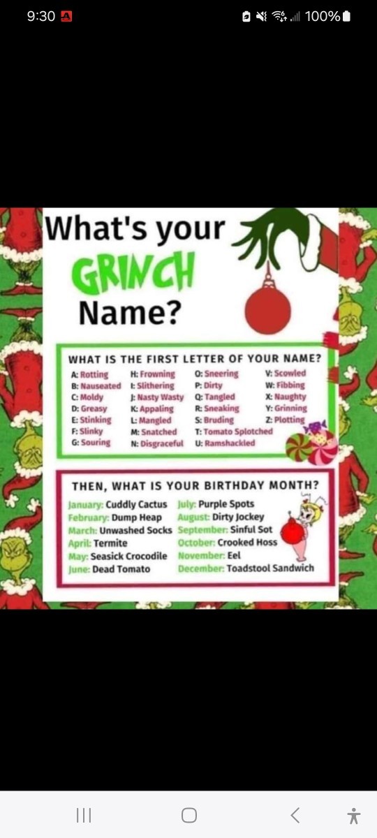 What is your Grinch name? - GirlsAskGuys