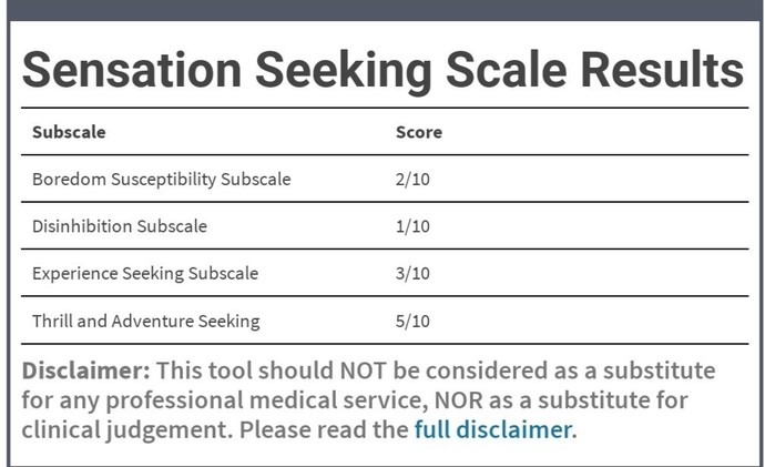Sensation Seeking Scale: How Do You Rank? - GirlsAskGuys