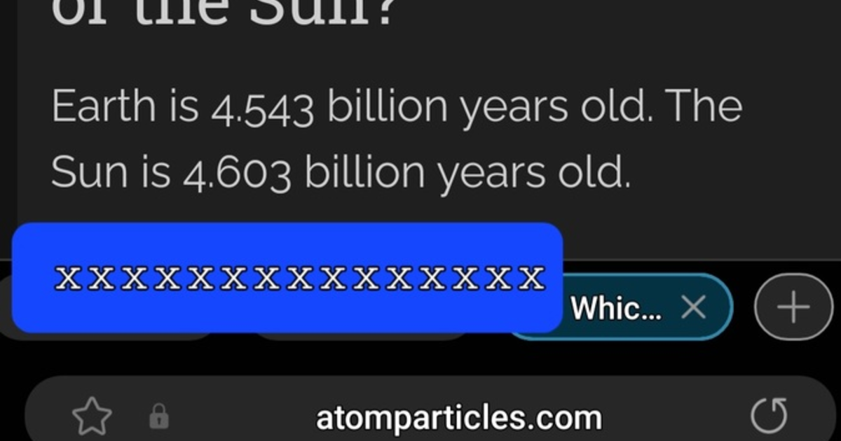 What is the age difference between our earth and our sun? - GirlsAskGuys