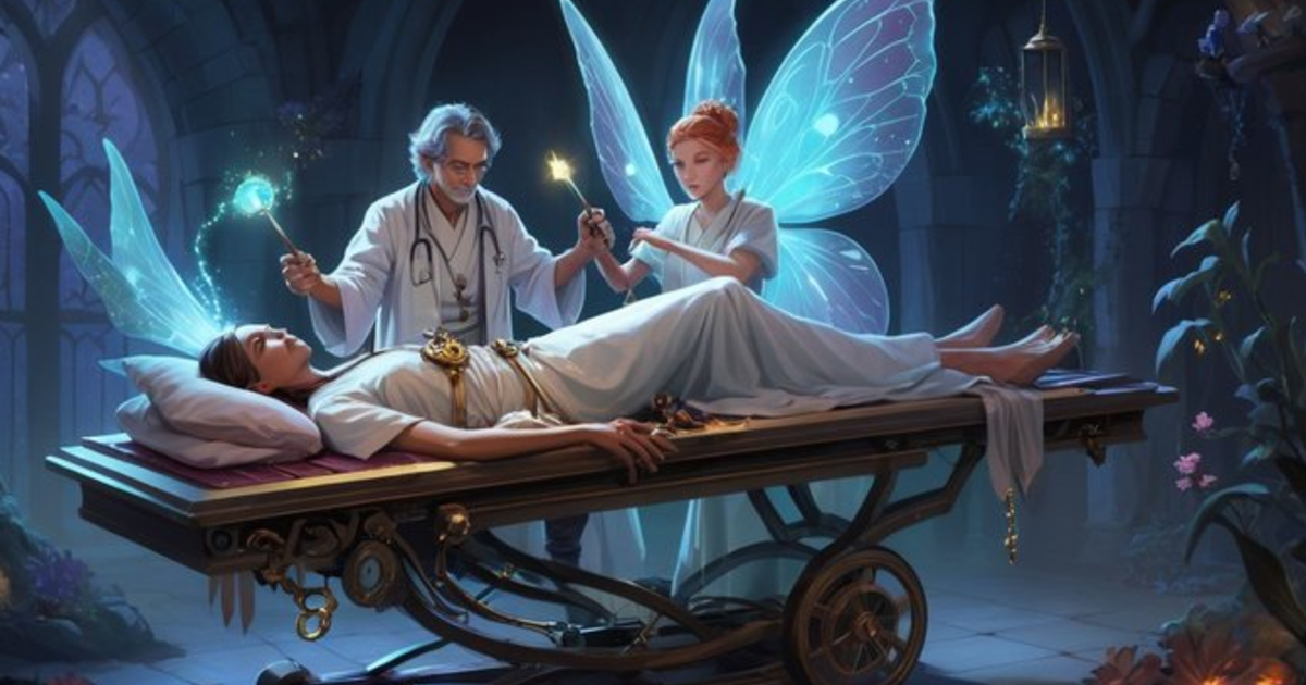Would YOU trust this magic doctor and his fairy nurse assisstant to ...