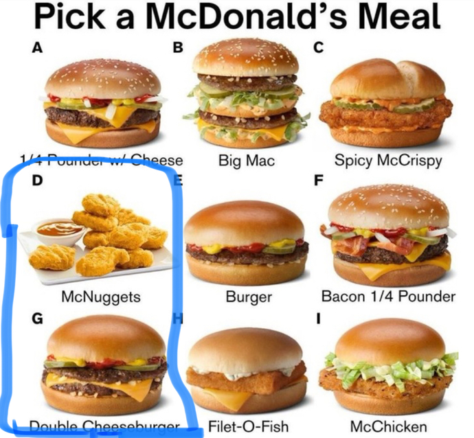 Pick a McDonalds meal? - GirlsAskGuys
