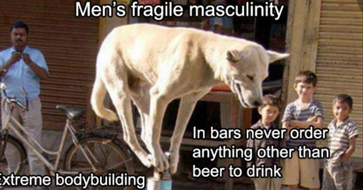 What do you think about this "fragile masculinity" image I've made ...