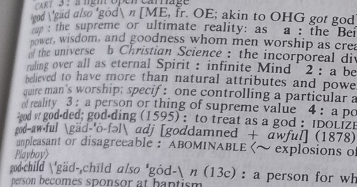 Why aren't people willing to admit that words have dictionary meanings ...