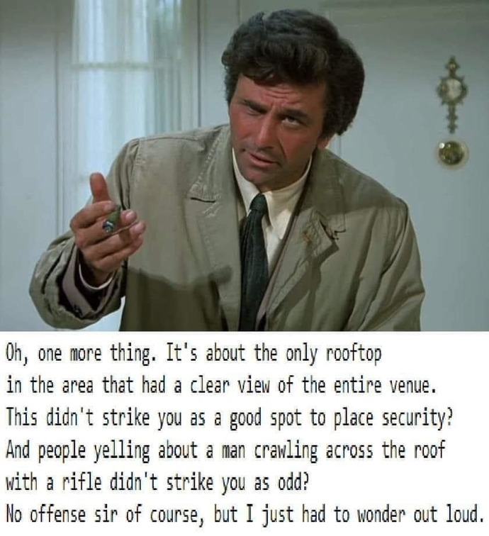 Should Columbo take over the SS bumbling investigation? - GirlsAskGuys