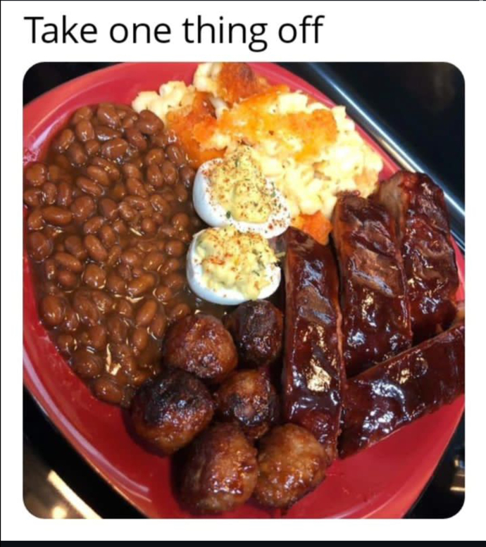 What is one thing you take off this plate? - GirlsAskGuys
