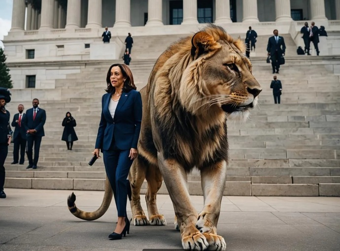Do you like the nickname Trump just gave Harris: "Lion Kamala ...