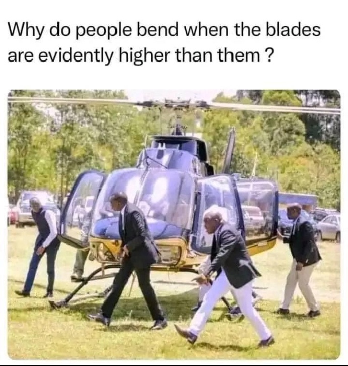 Why do people duck under a helicopter? - GirlsAskGuys